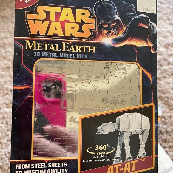 Star Wars | Toys | Star Wars Metal Earth Atat Model Kit Silver And ...